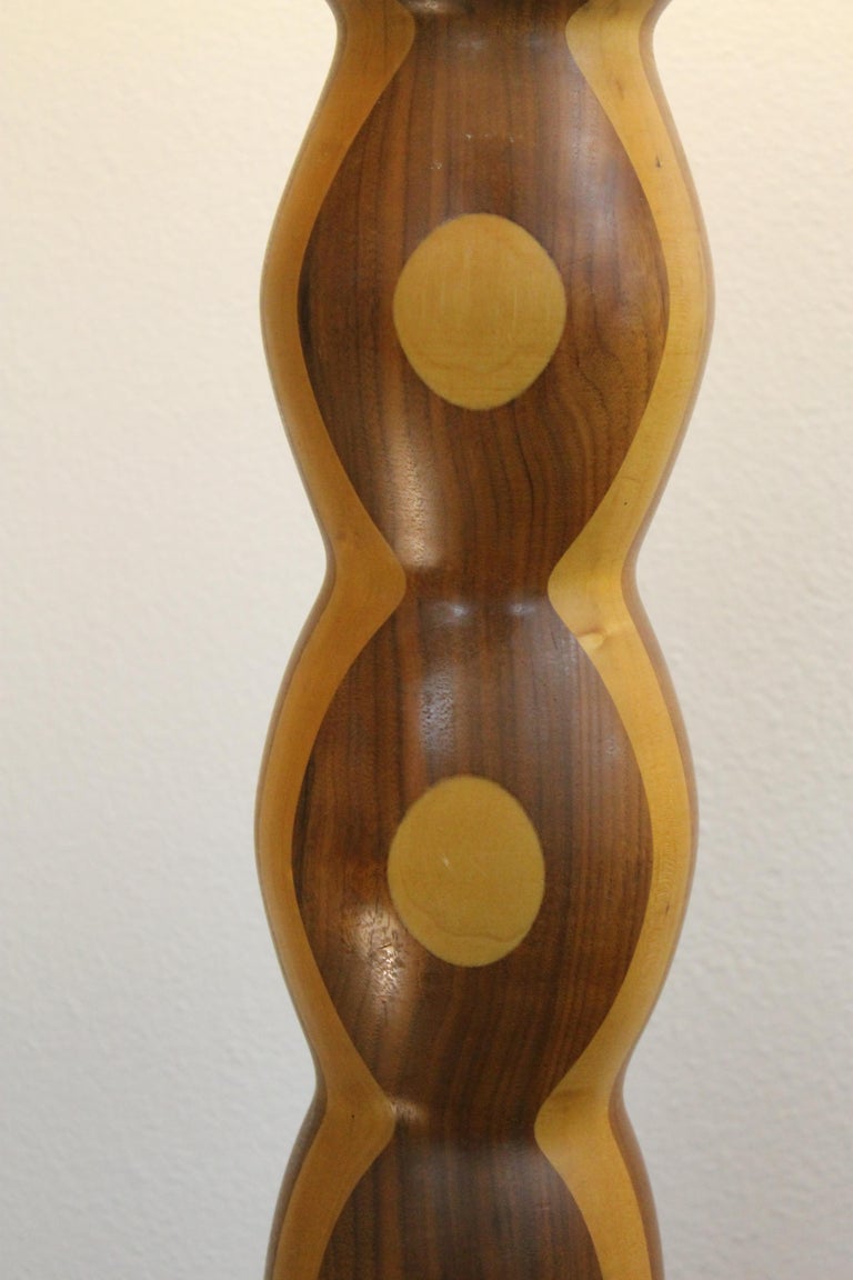 Monumental Parquetry Lamp at 1stDibs