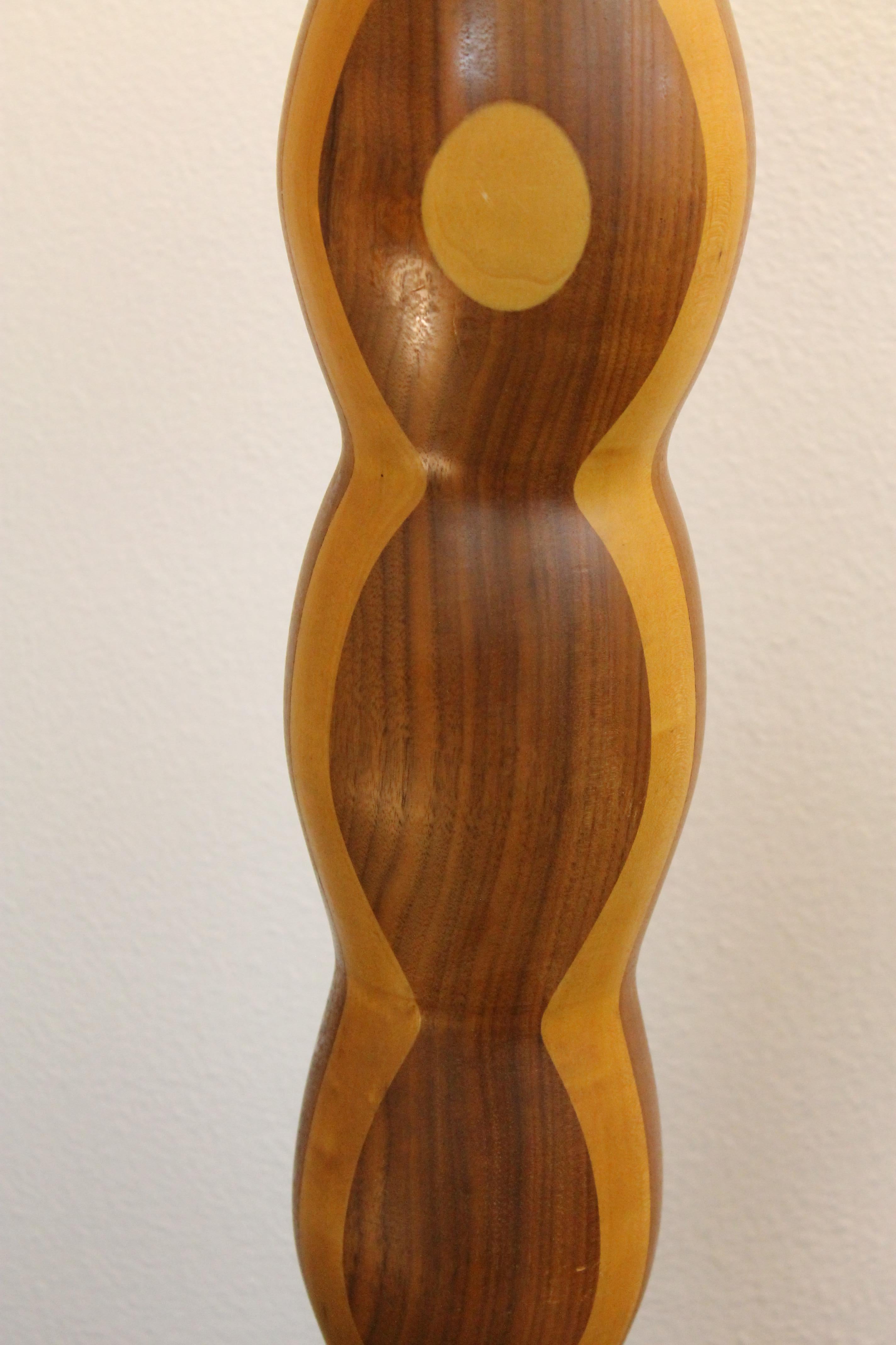 Monumental Parquetry Lamp at 1stDibs