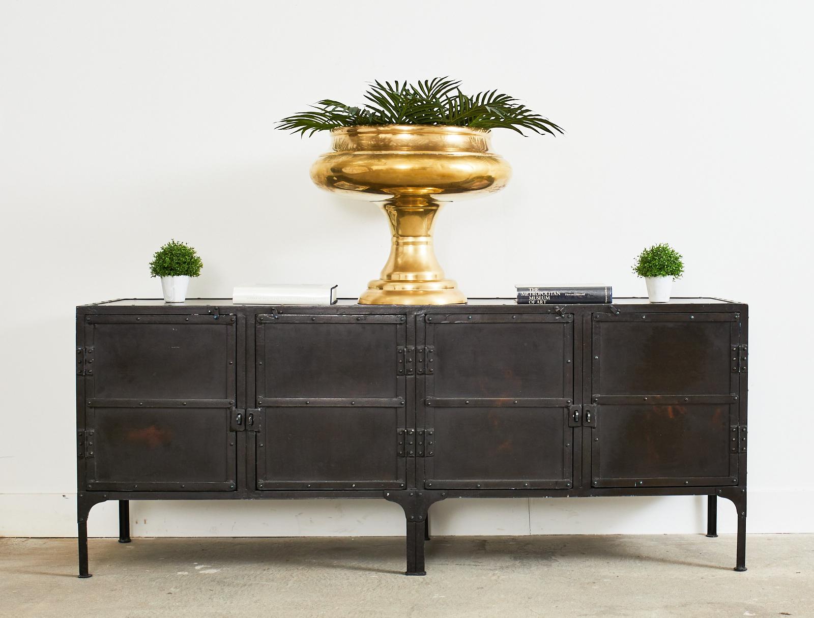 Monumental Patinated Brass Champagne Wine Cooler Bucket Urn at 1stDibs