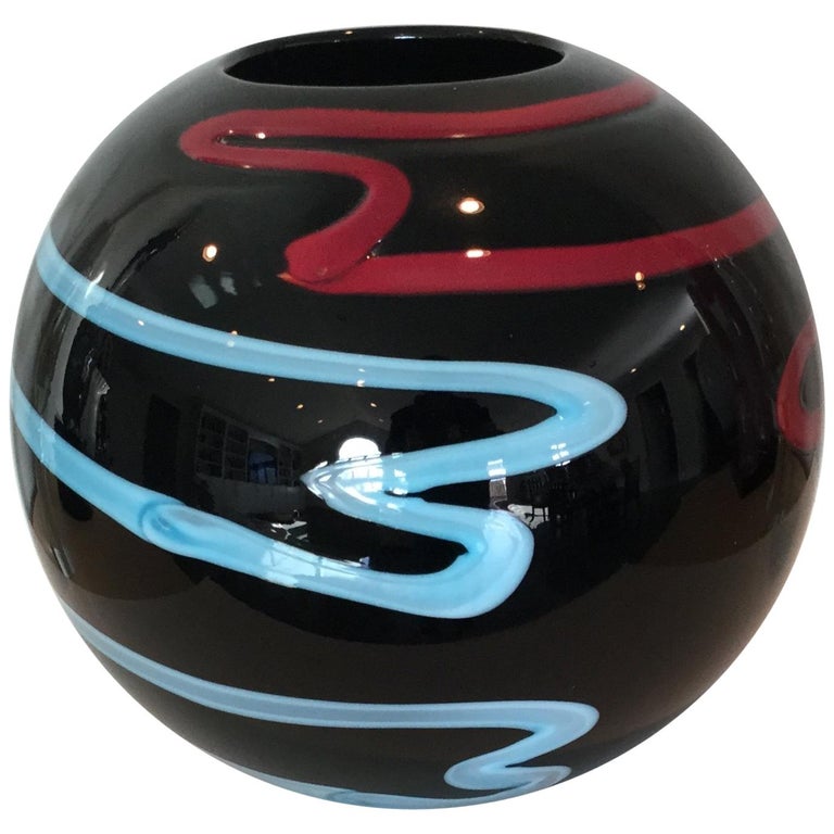 Monumental Pino Signoretto Signed Murano Vase For Sale at 1stdibs