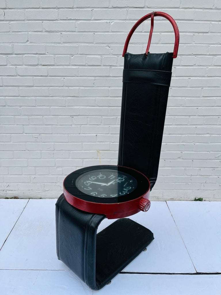 Monumental Post Modern Vintage Sculptural Wrist Watch Chair Style Side ...