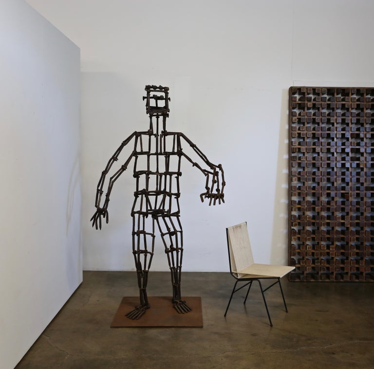 Monumental Railroad Spike Sculpture by Bruce Gray, 1992 For Sale at 1stDibs