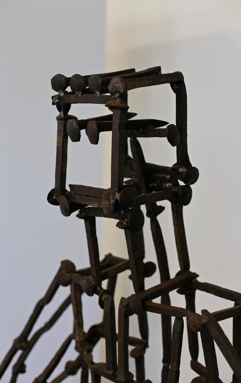 Monumental Railroad Spike Sculpture by Bruce Gray, 1992 For Sale at 1stDibs