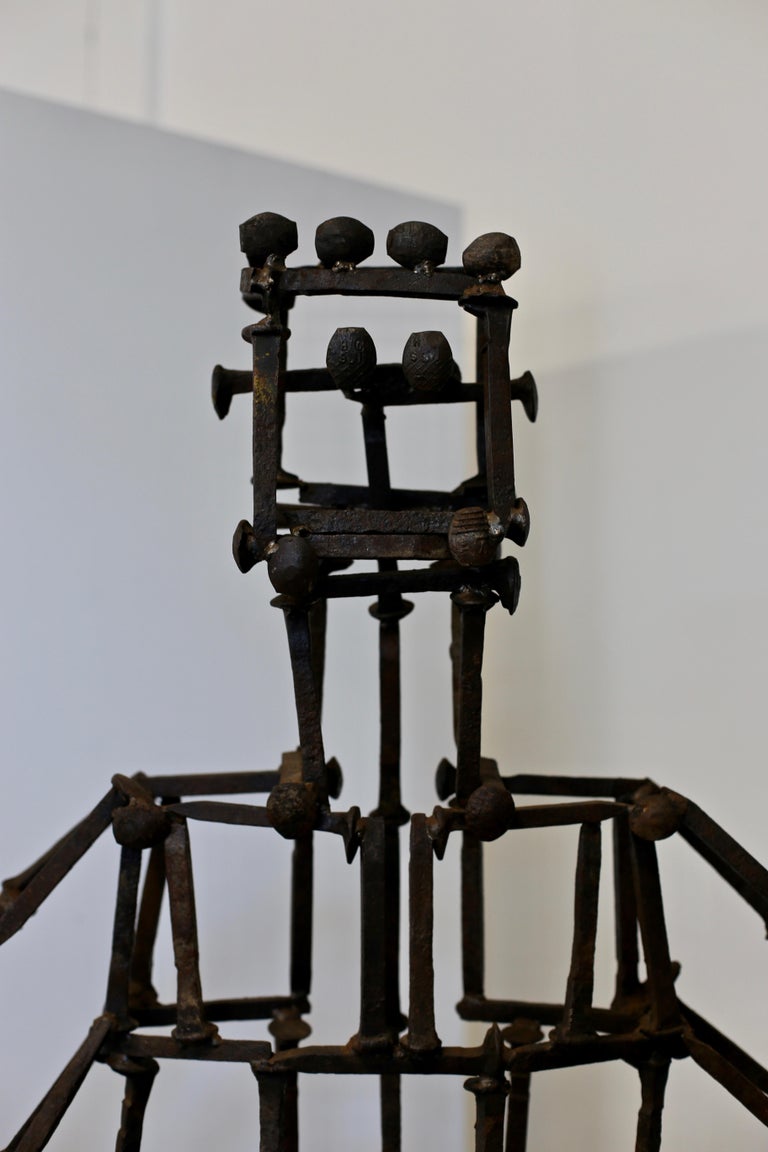 Monumental Railroad Spike Sculpture by Bruce Gray, 1992 For Sale at 1stDibs