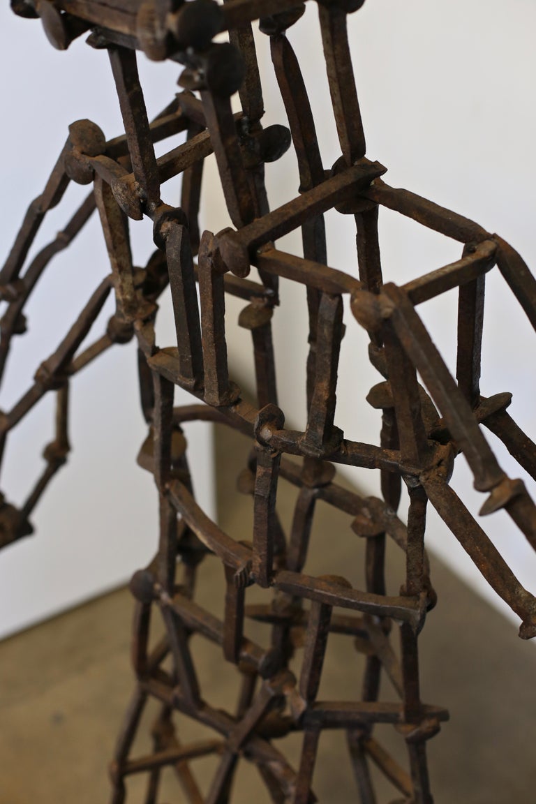 Monumental Railroad Spike Sculpture by Bruce Gray, 1992 For Sale at 1stDibs