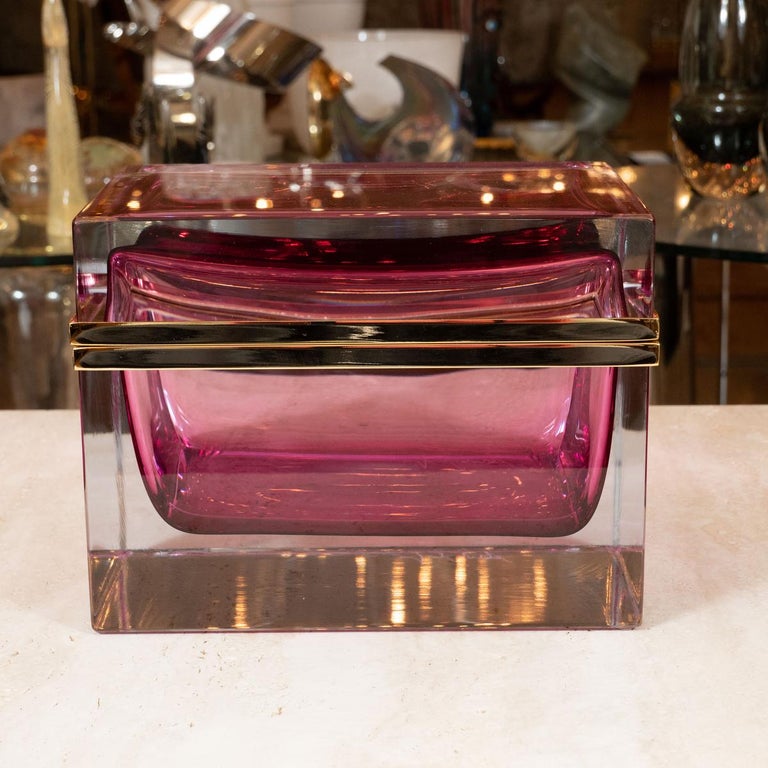 Monumental Rectangular Murano Glass Box For Sale at 1stDibs | murano box