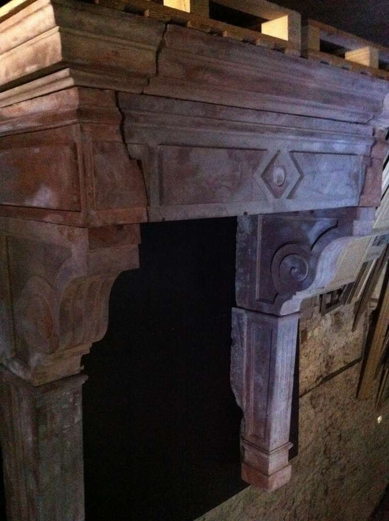 Monumental Renaissance Style Fireplace in Sandstone, France, circa ...