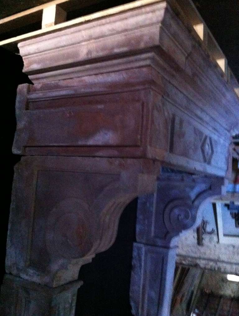 Monumental Renaissance Style Fireplace in Sandstone, France, circa ...