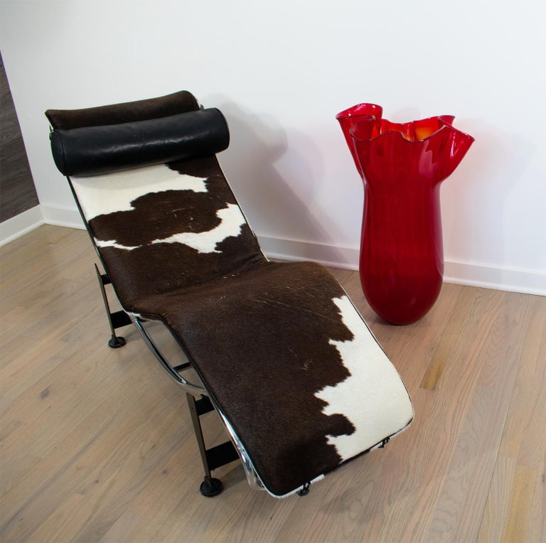 Monumental Ruby Red Italian Murano Art Glass Vase by Venini For Sale at ...