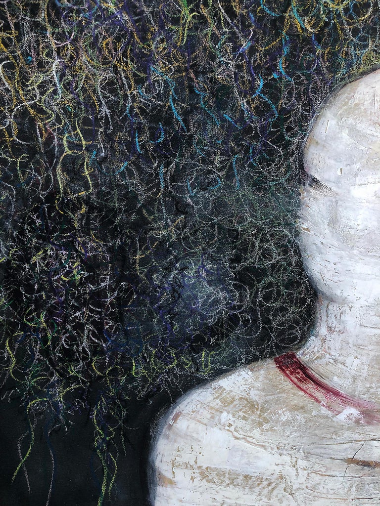 Monumental Sam Jackman Figurative Oil on Canvas Painting Titled ...