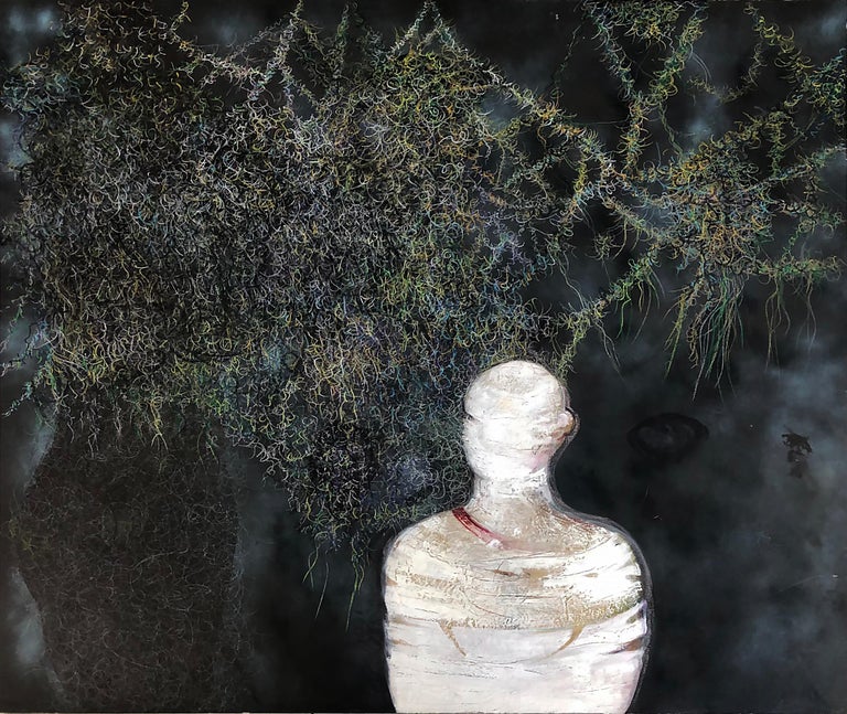 Monumental Sam Jackman Figurative Oil on Canvas Painting Titled ...