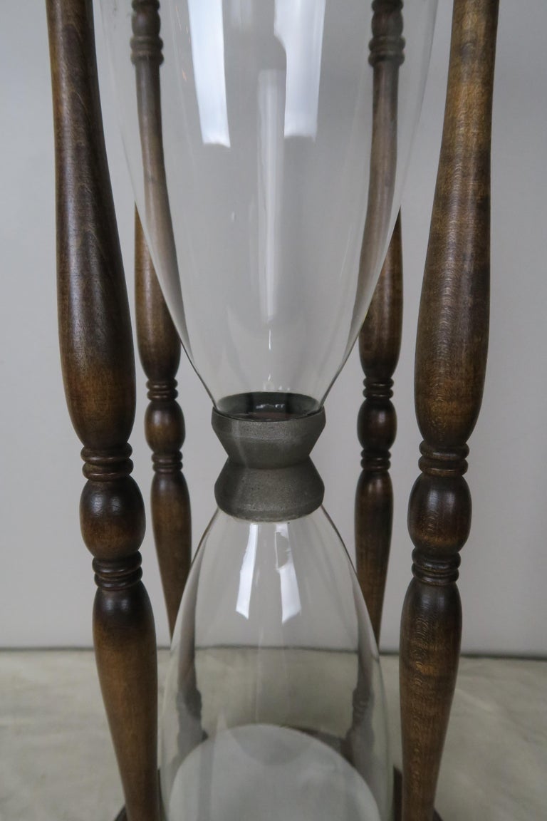 Monumental Scale English Walnut Hour Glass at 1stDibs