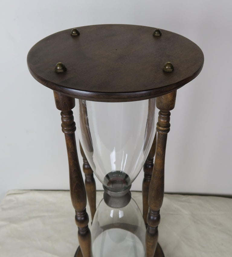 Monumental Scale English Walnut Hour Glass at 1stDibs