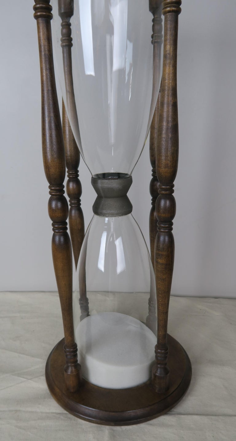 Monumental Scale English Walnut Hour Glass at 1stDibs
