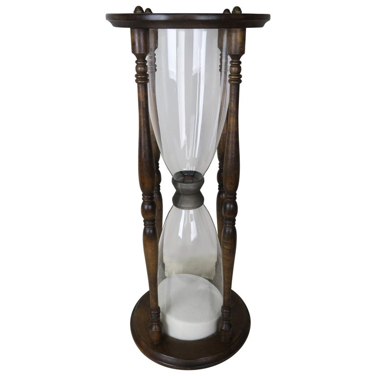 Monumental Scale English Walnut Hour Glass at 1stDibs