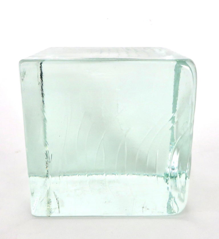 Monumental Sculptural Cast Glass Cube at 1stDibs | cast of cube