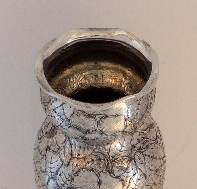Monumental Shreve Crump and Low Co. Sterling Silver Etched Blown Out ...