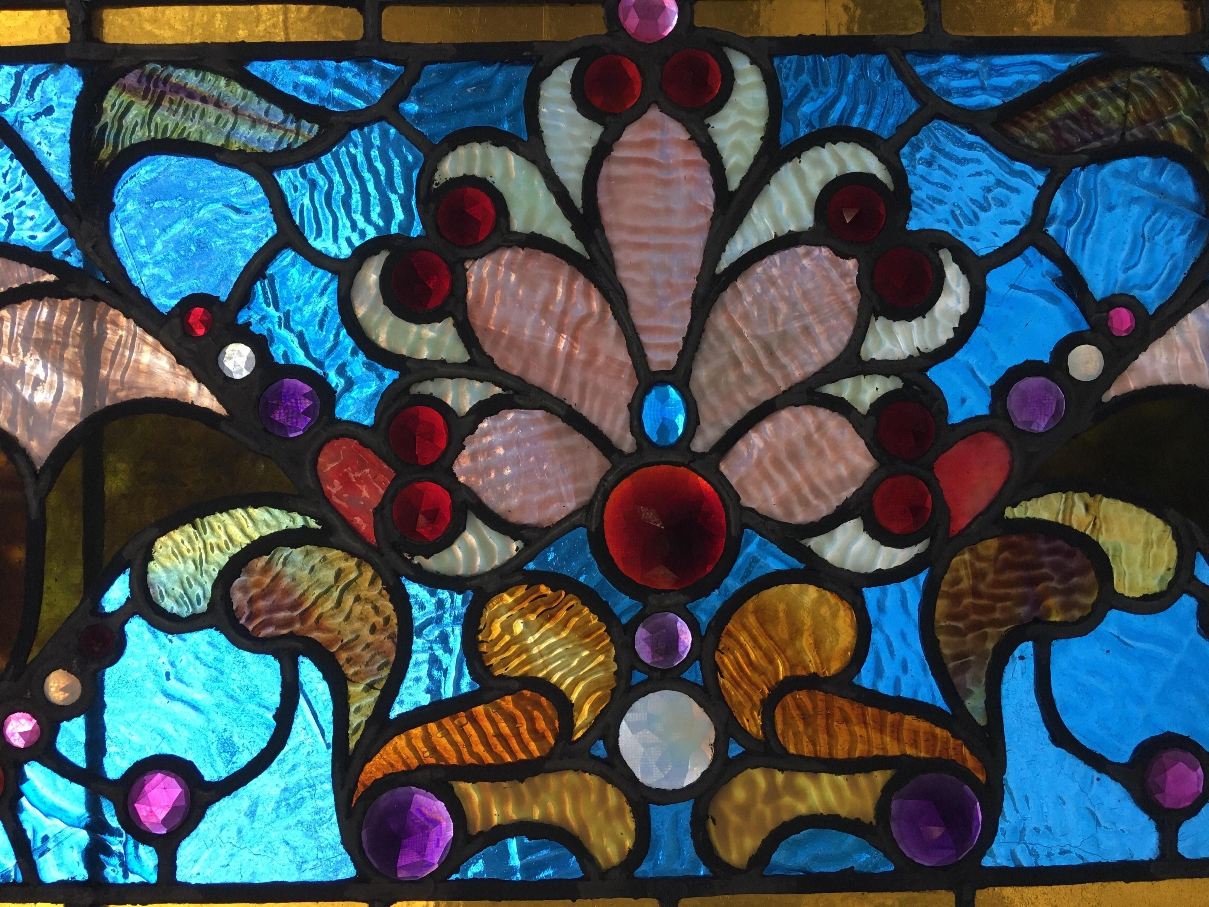 Monumental Stained Glass Window at 1stDibs | monumental glass pattern