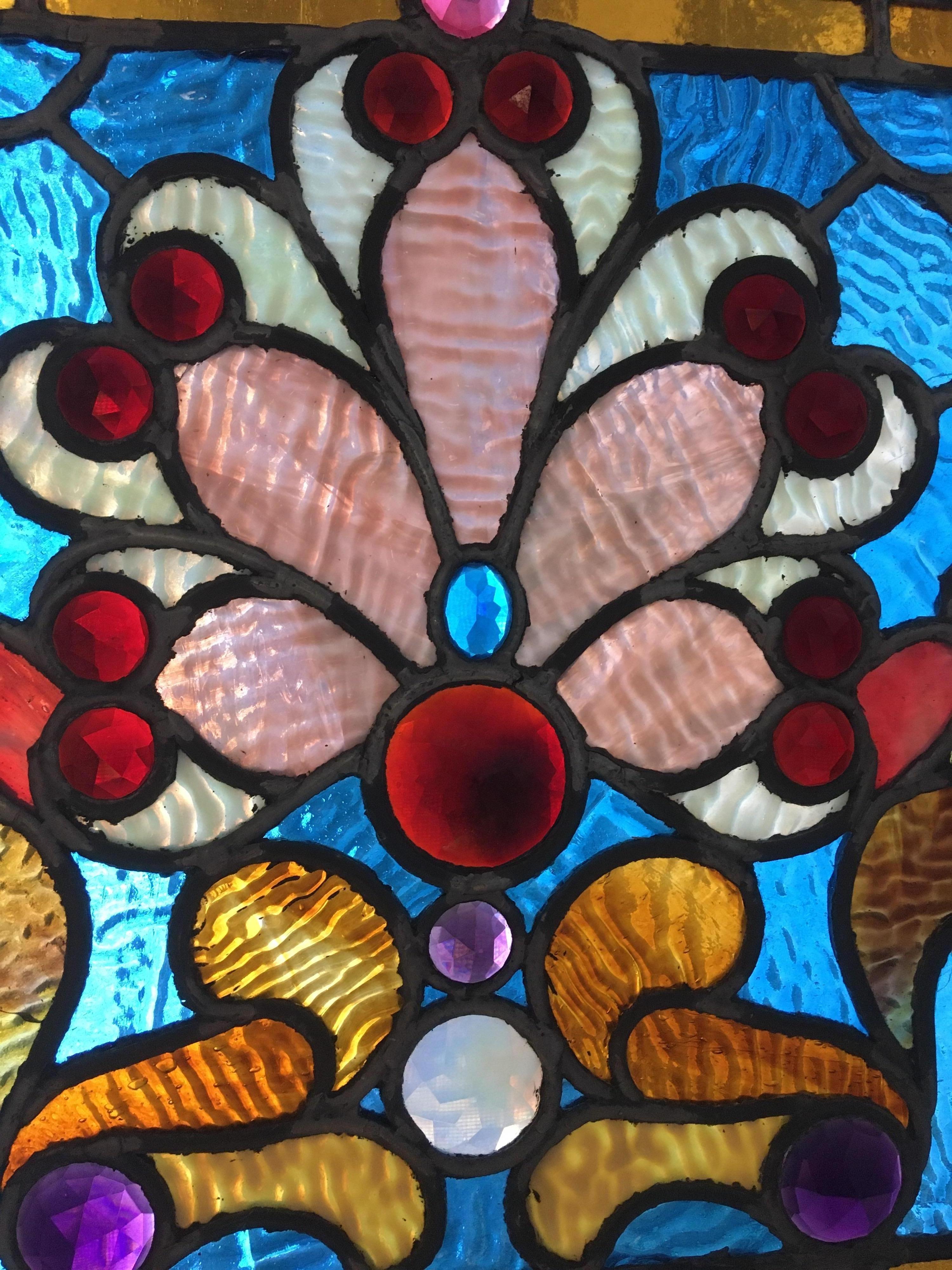 Monumental Stained Glass Window at 1stDibs | monumental glass pattern