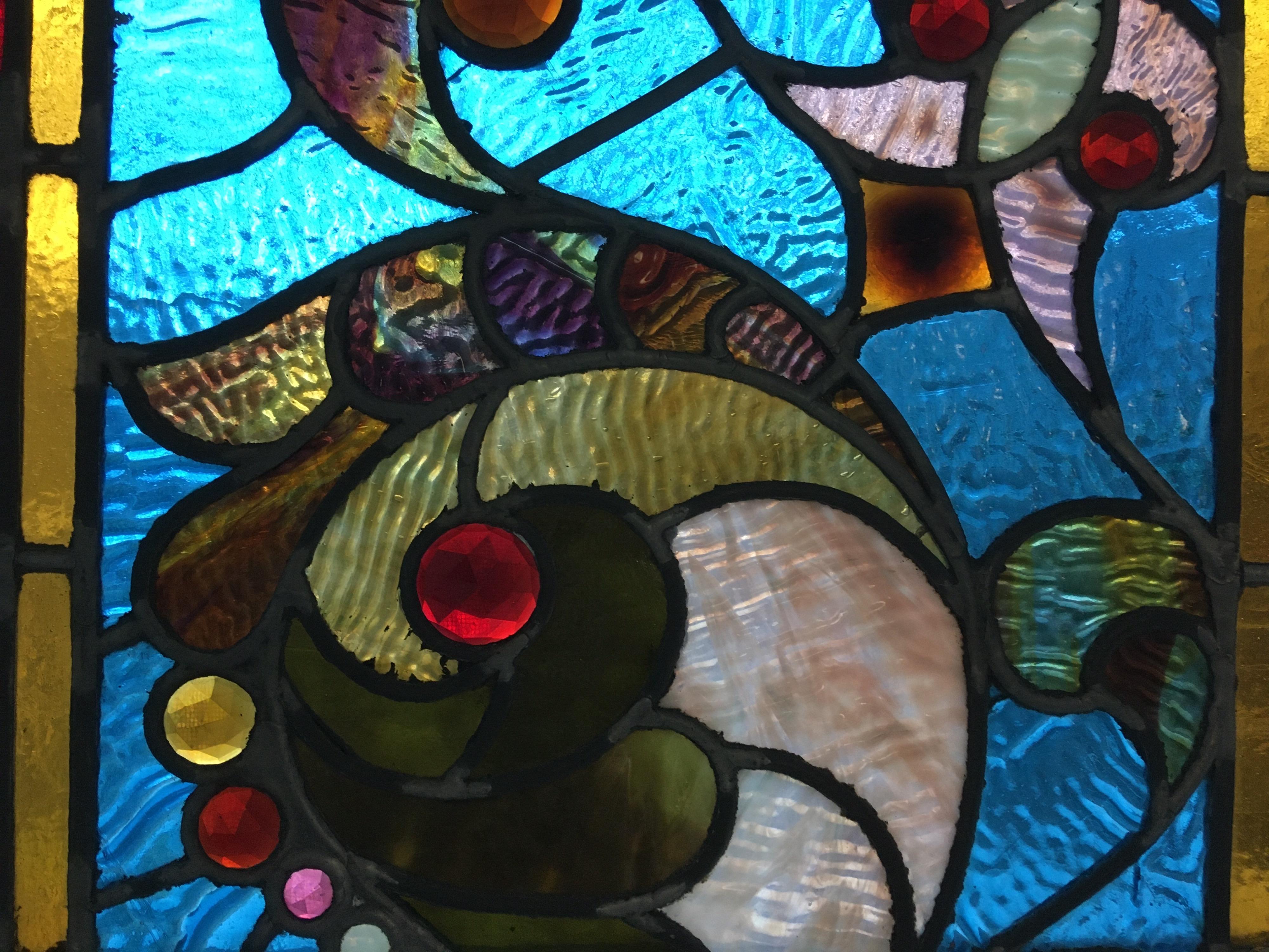Monumental Stained Glass Window at 1stDibs | monumental glass pattern
