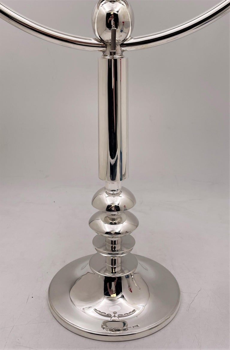Monumental Sterling Silver Menorah in Mid-Century Modern Style For Sale ...