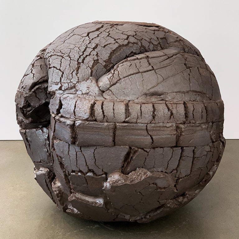 Monumental Stoneware Sphere Sculpture or Vessel by Michael Becker at ...