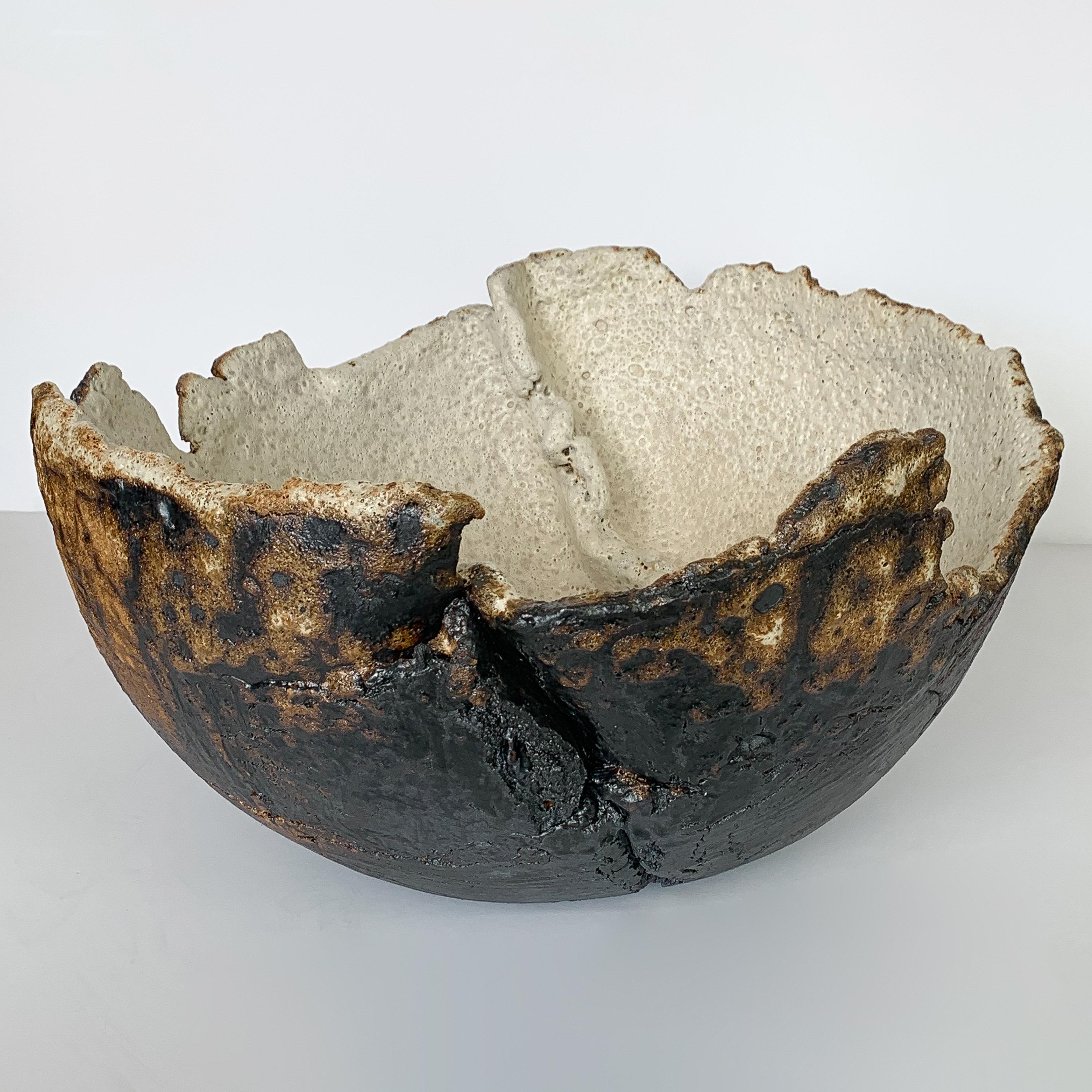 Monumental Stoneware Vessel / Bowl by Michael Becker at 1stDibs