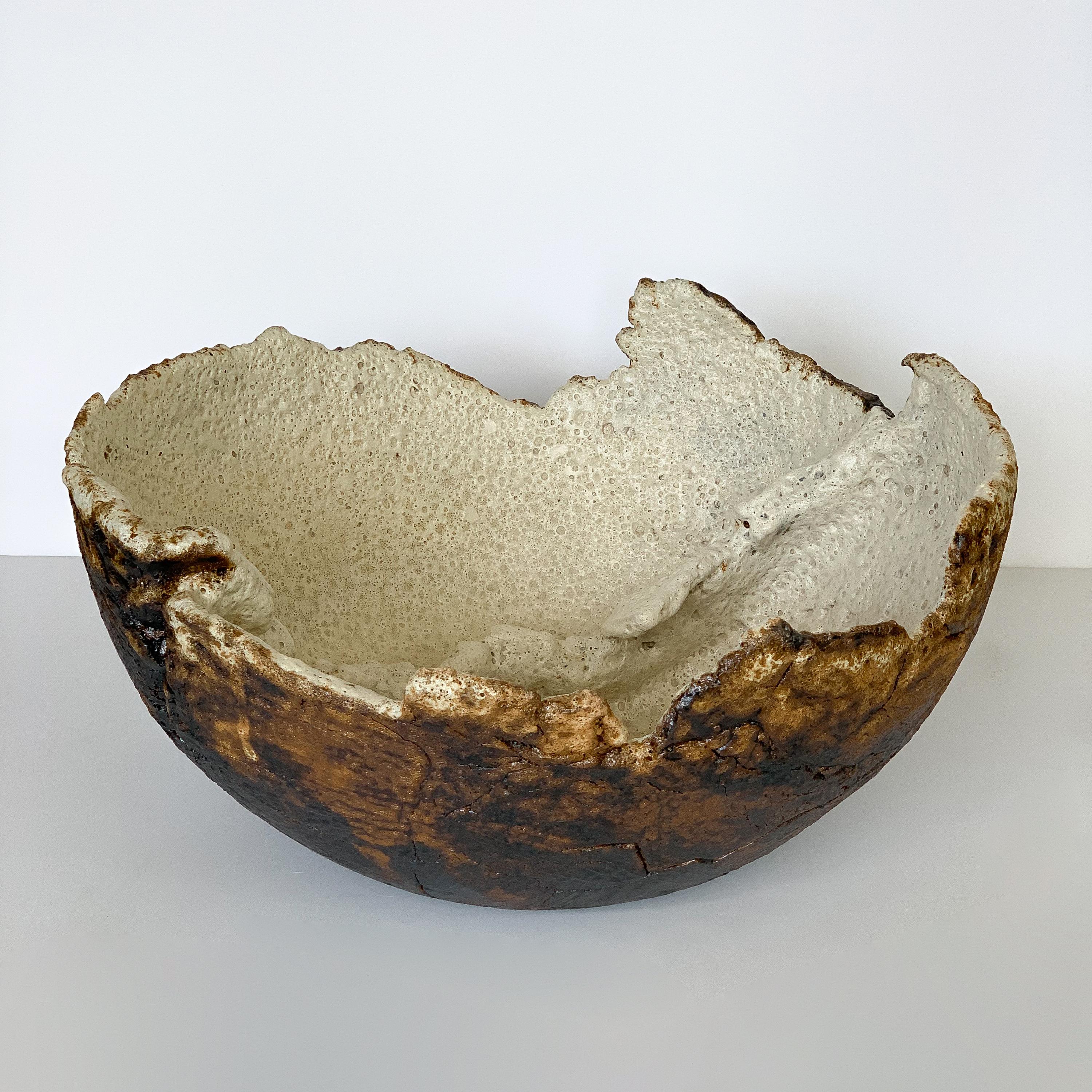 Monumental Stoneware Vessel / Bowl by Michael Becker at 1stDibs