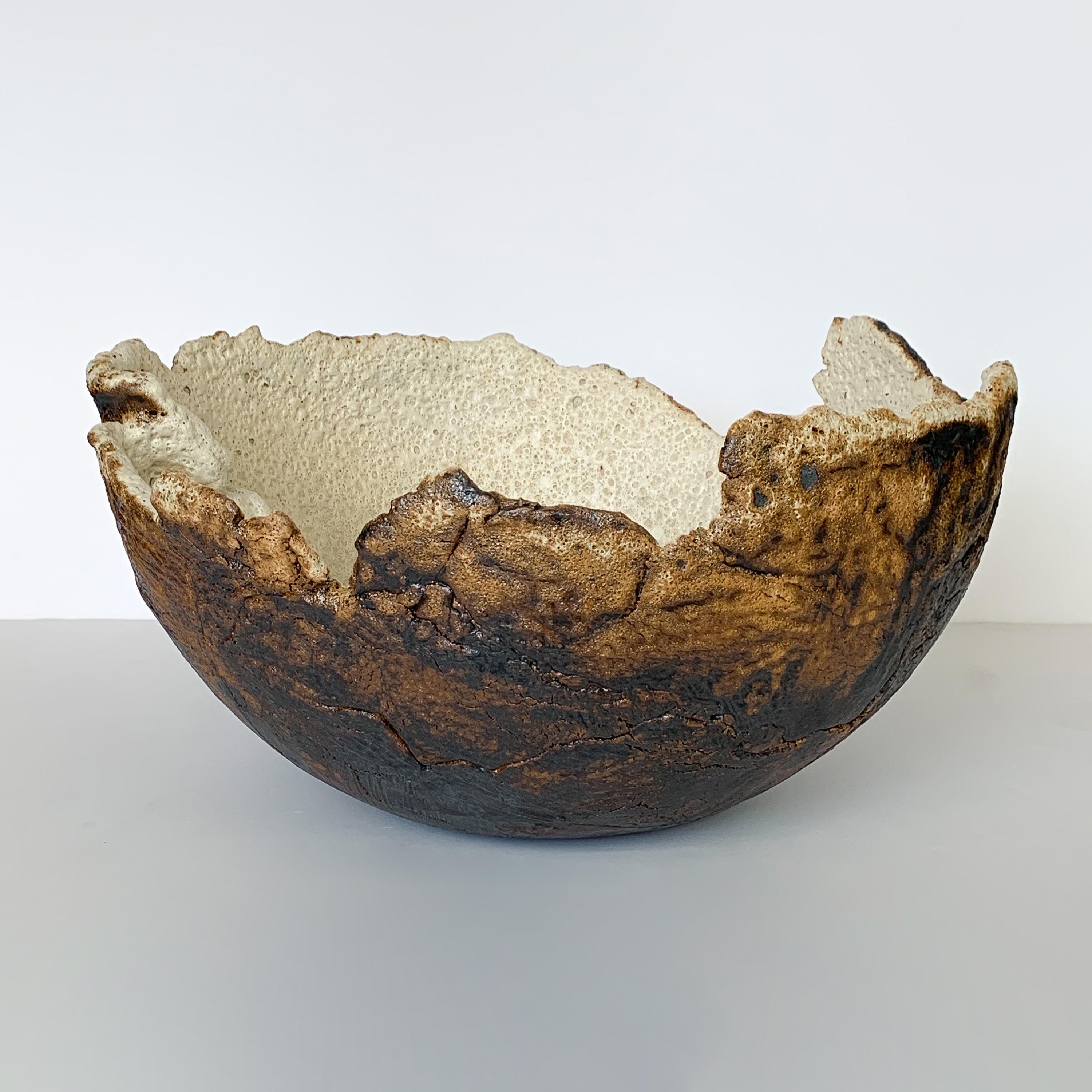 Monumental Stoneware Vessel / Bowl by Michael Becker at 1stDibs