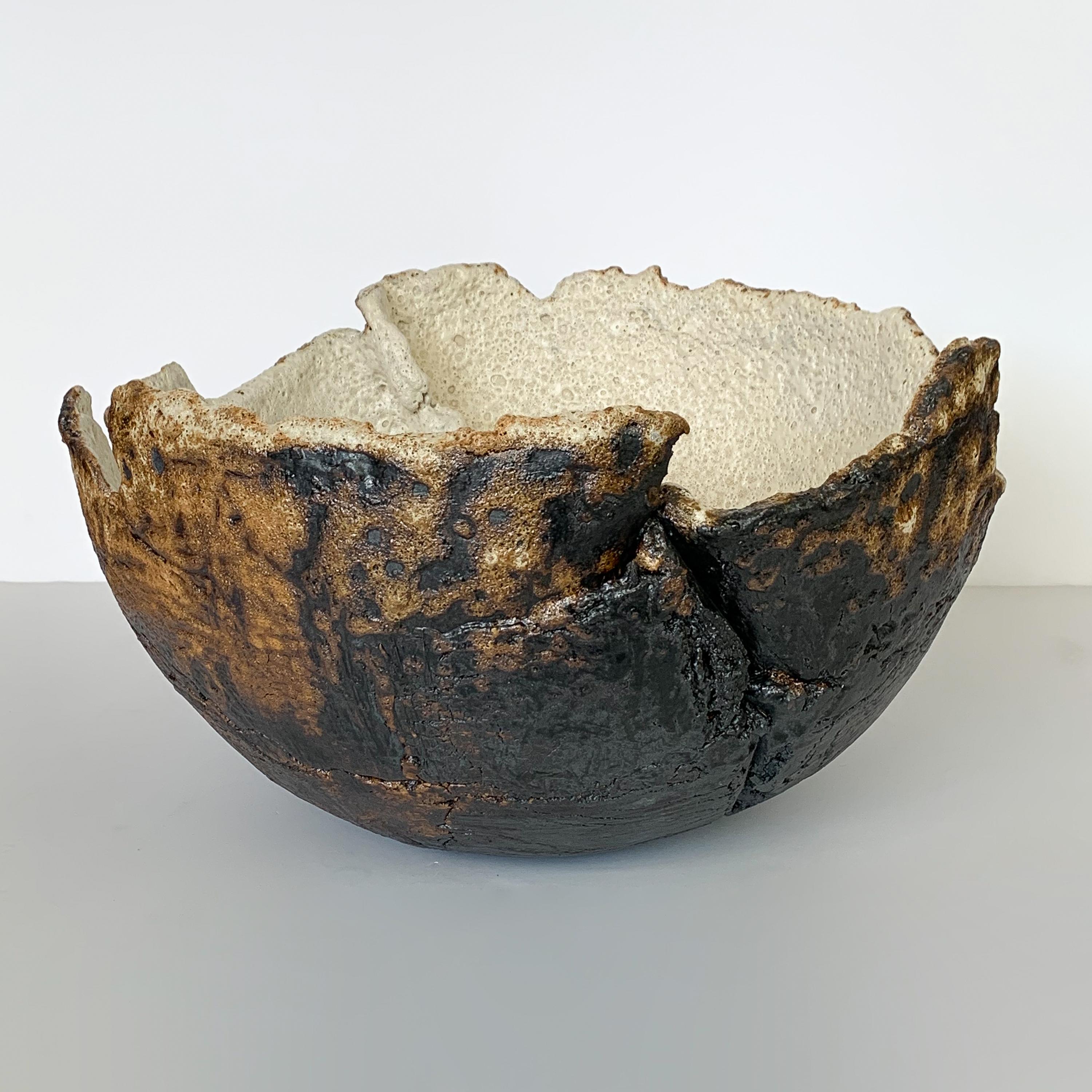 Monumental Stoneware Vessel / Bowl by Michael Becker at 1stDibs