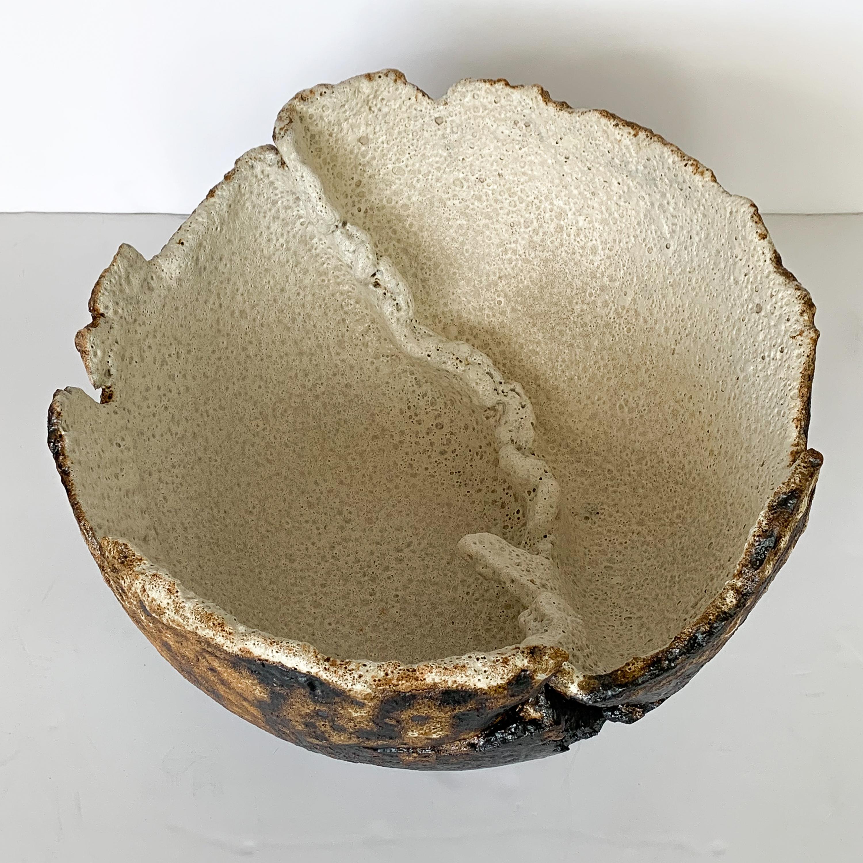 Monumental Stoneware Vessel / Bowl by Michael Becker at 1stDibs