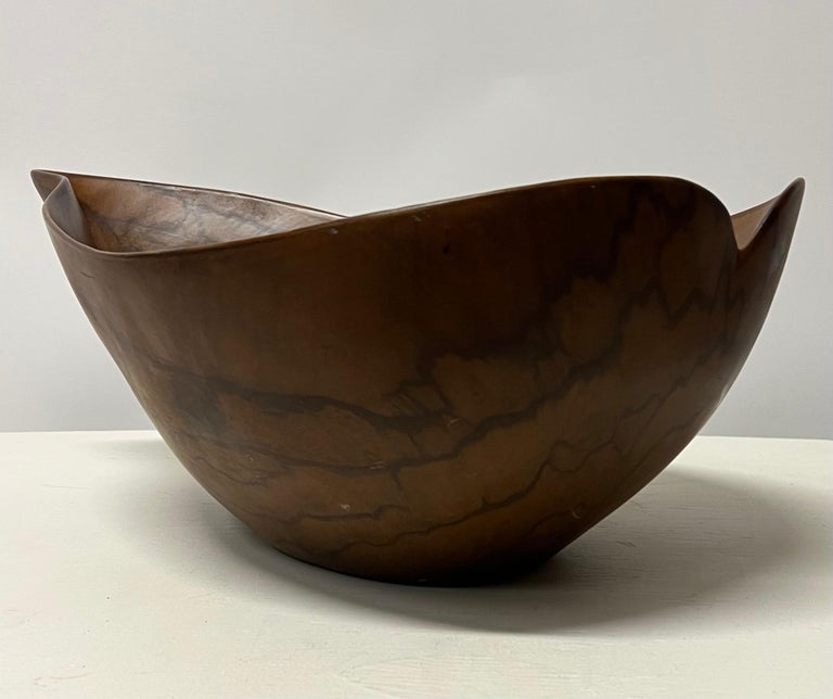 Monumental Teak Centerpiece Bowl by David Auld c1960s For Sale at 1stDibs