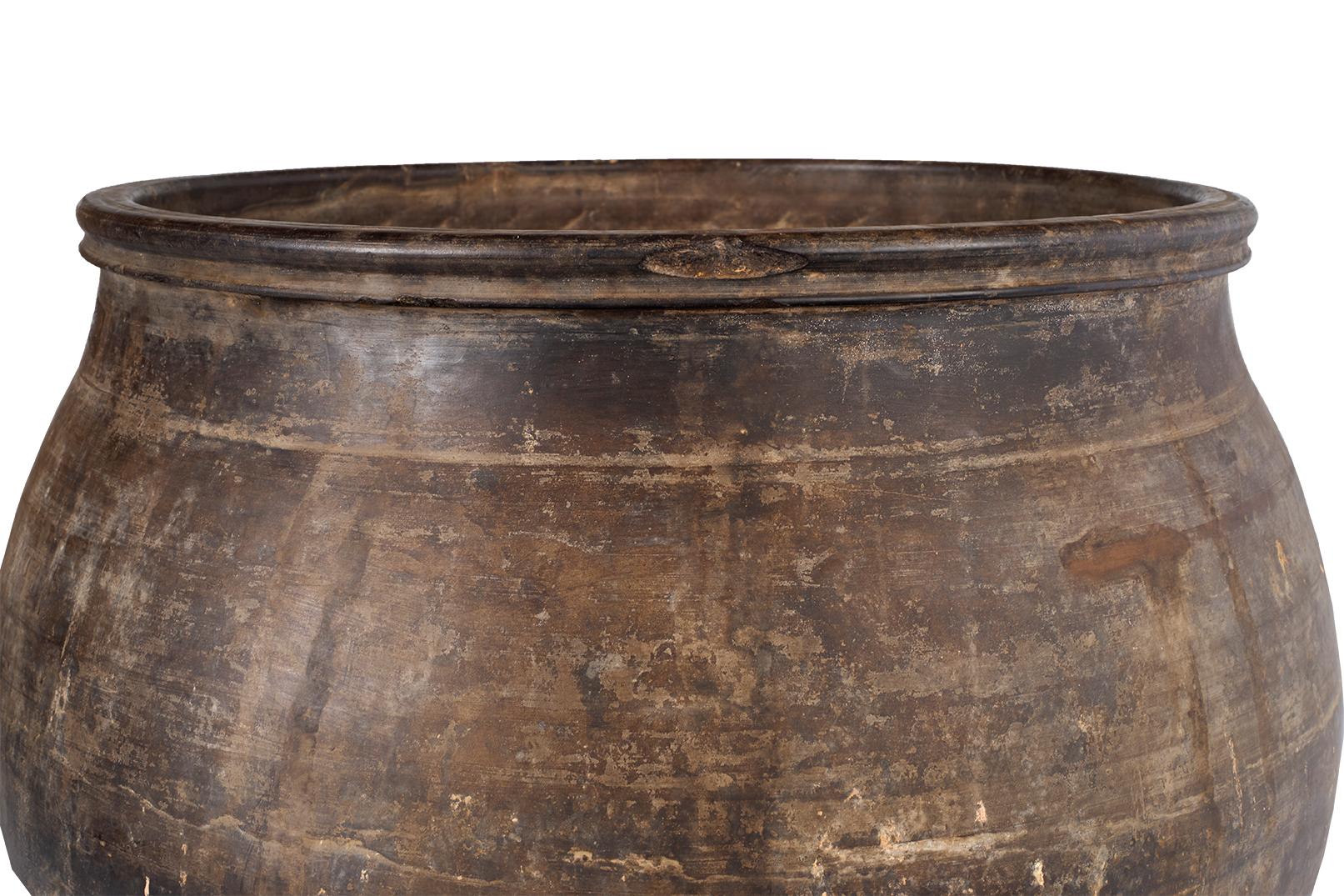 Monumental Terra Cotta Storage Jar For Sale at 1stDibs