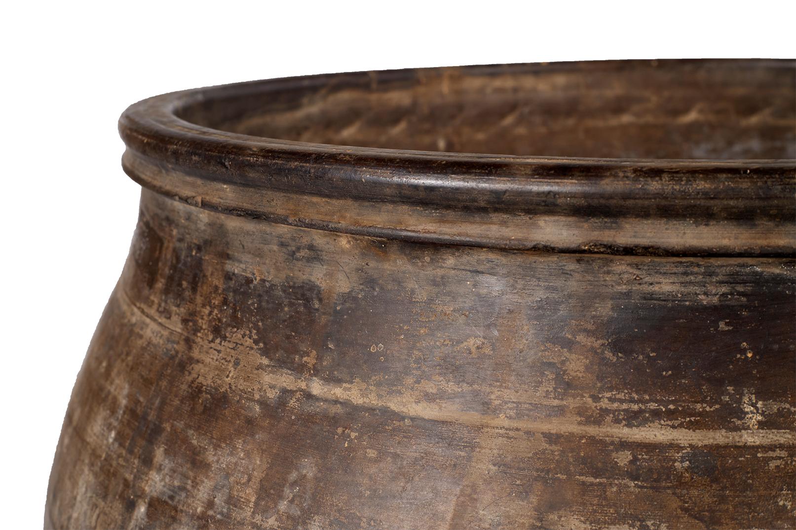 Monumental Terra Cotta Storage Jar For Sale at 1stDibs