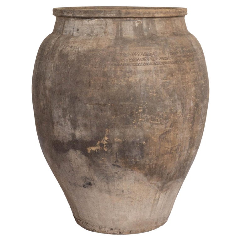 Monumental Terra Cotta Storage Jar For Sale at 1stDibs