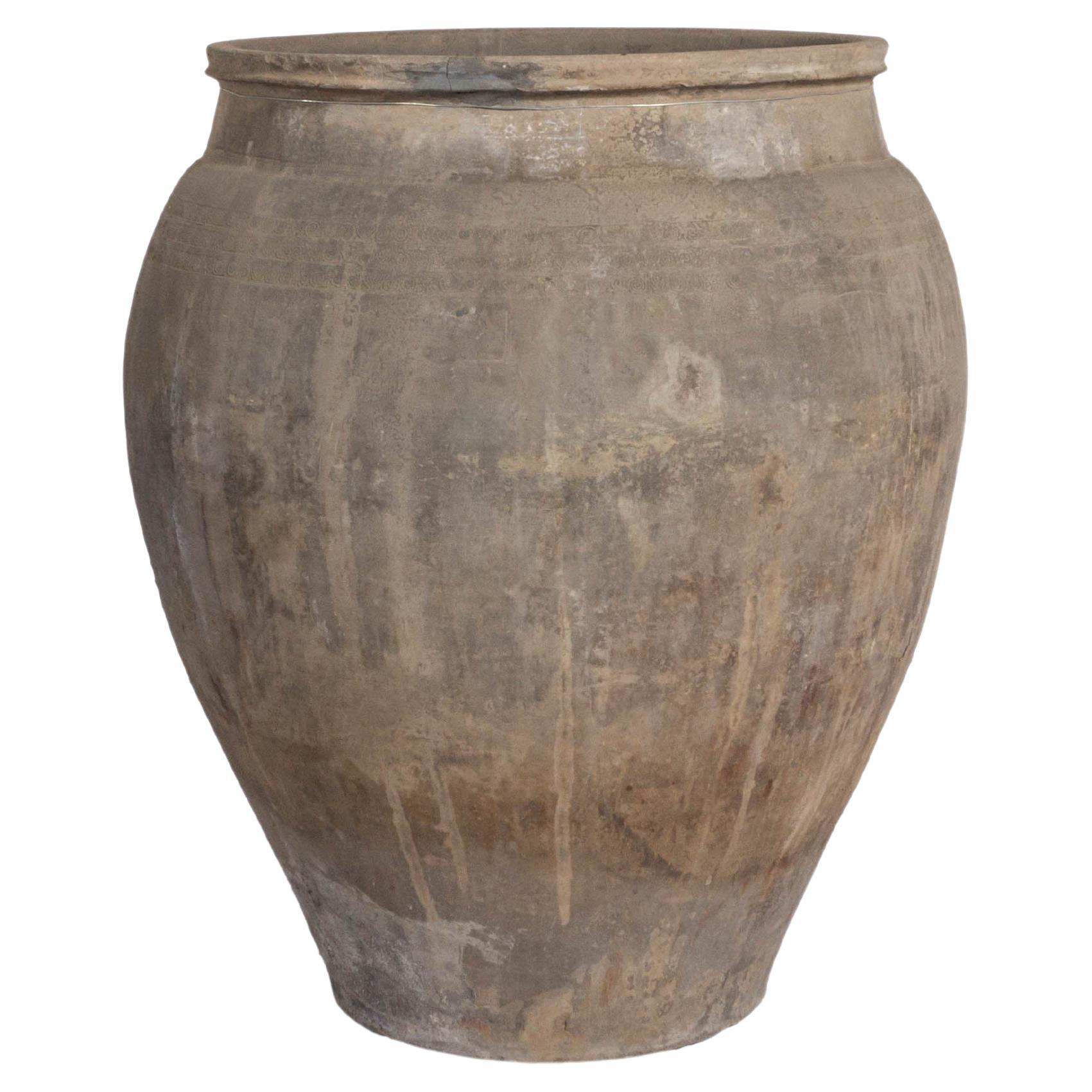 Monumental Terra Cotta Storage Jar For Sale at 1stDibs