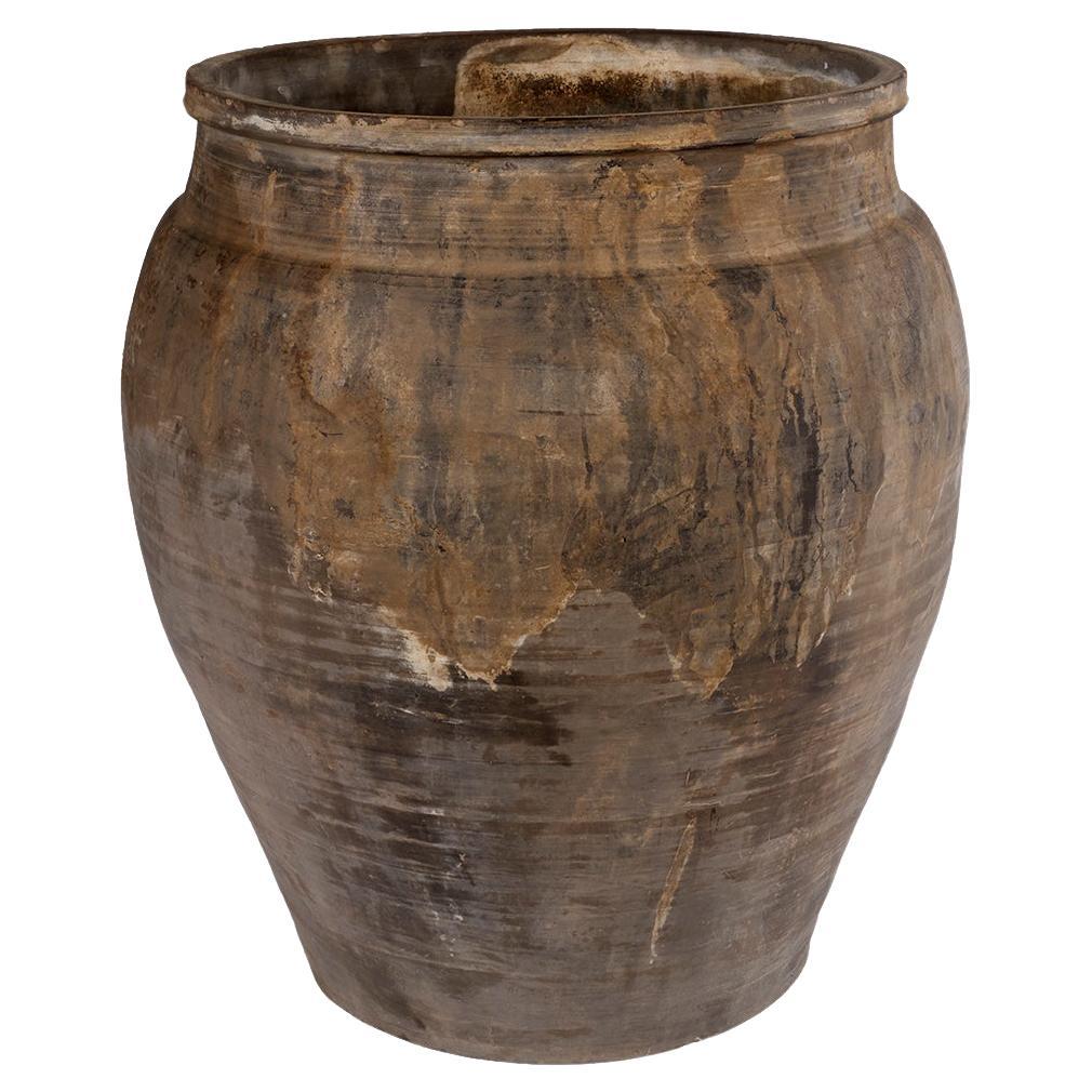 Monumental Terra Cotta Storage Jar For Sale at 1stDibs