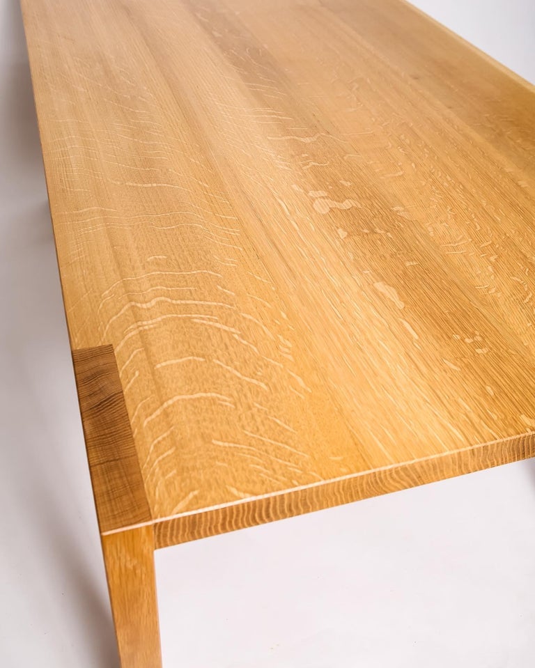 Monumental White Oak Table at 1stDibs
