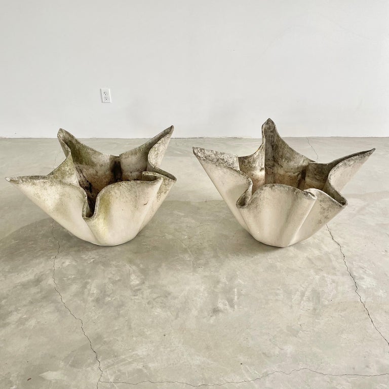 Monumental Willy Guhl Vertical Handkerchief Planter, 1960s Switzerland ...