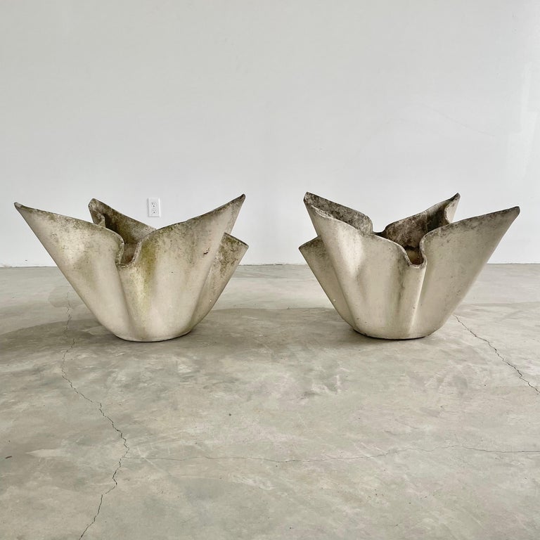 Monumental Willy Guhl Vertical Handkerchief Planter, 1960s Switzerland ...
