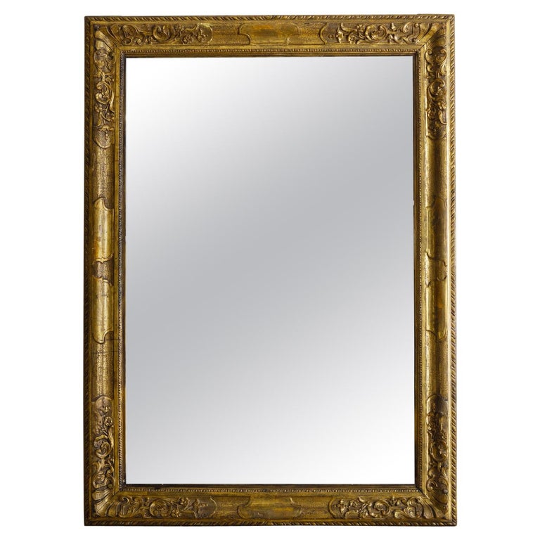Monumentally Sized Antique Gilded European Mirror at 1stDibs
