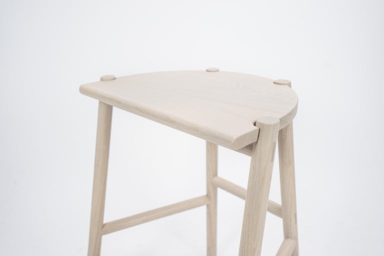 Moon Stool by Sun at Six, Nude, Minimalist Counter Stool in Oakwood For ...