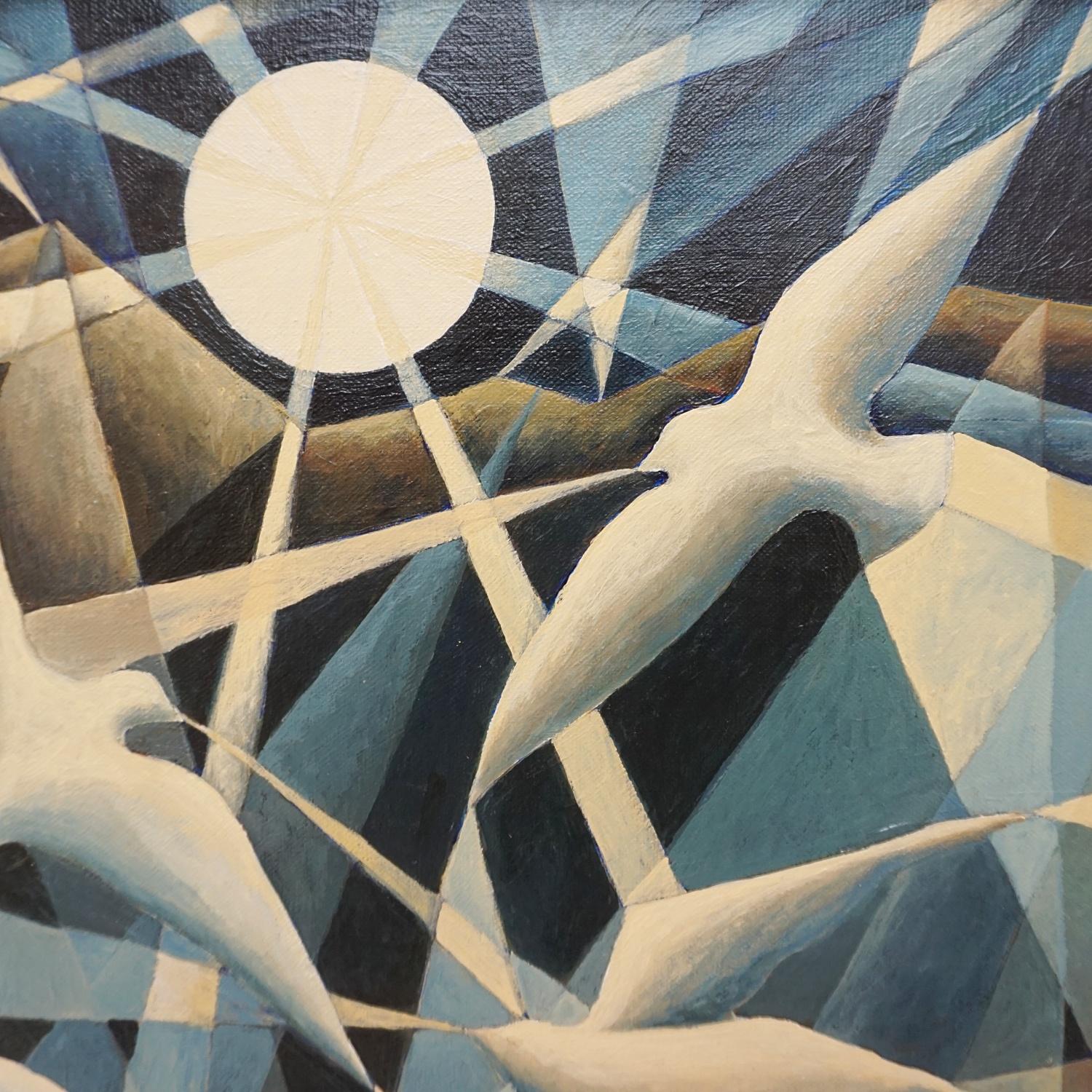 'Moonbeam Sea' Contemporary Oil on Canvas by Vera Jefferson at 1stDibs