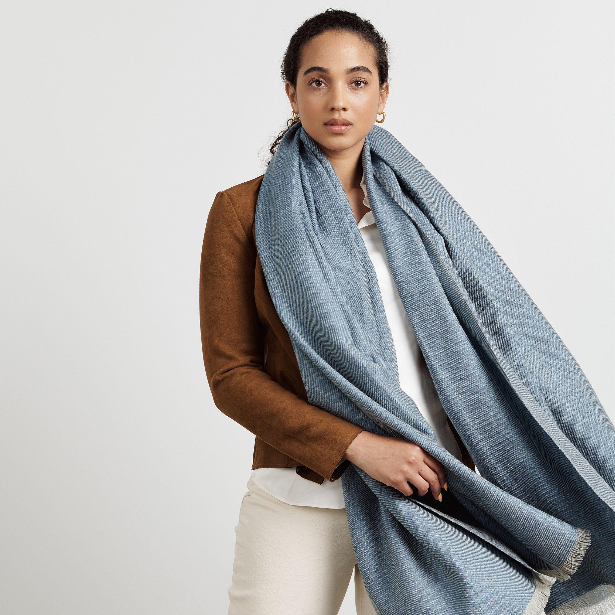 Classic Modern Blue Hues Moonlight Pure Soft Merino Twill Weave ...