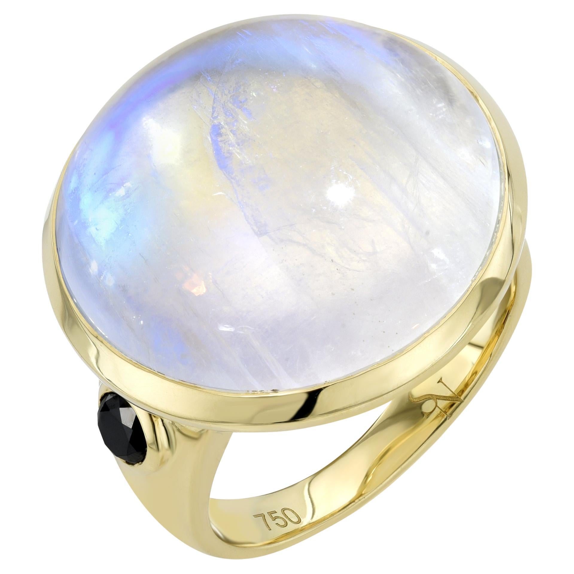 Moonstone Ruby Gold Ring at 1stDibs | moonstone and ruby ring, ruby and moonstone ring ...