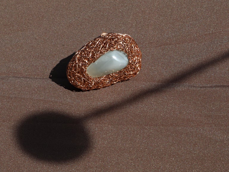 Moonstone Statement Ring 14 K in Rose Gold F. by Sheila Westera For ...