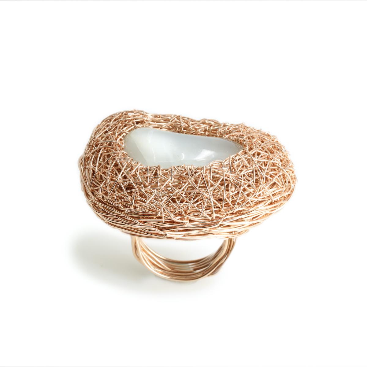 Artists Statement with a Highly Iridescent Raw Labradorite Pearl ...