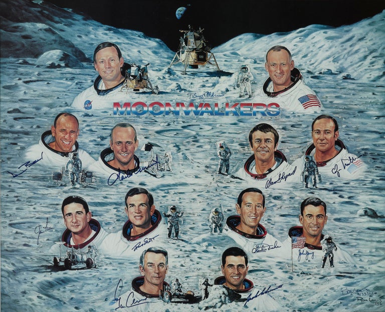 Moonwalkers Limited Edition Lithograph by Ron Lewis, Ed. 433/1000 ...