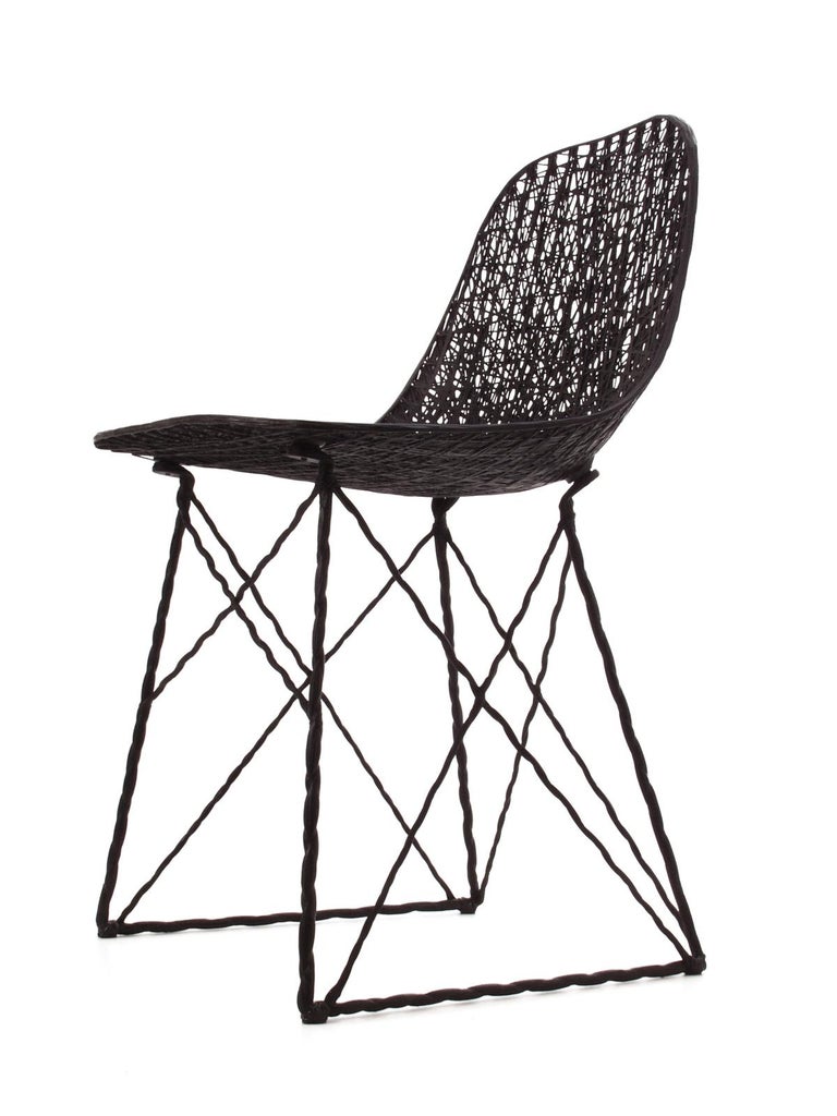 Moooi Carbon Chair in Black Fiber with Epoxy Resin by Bertjan Pot For ...