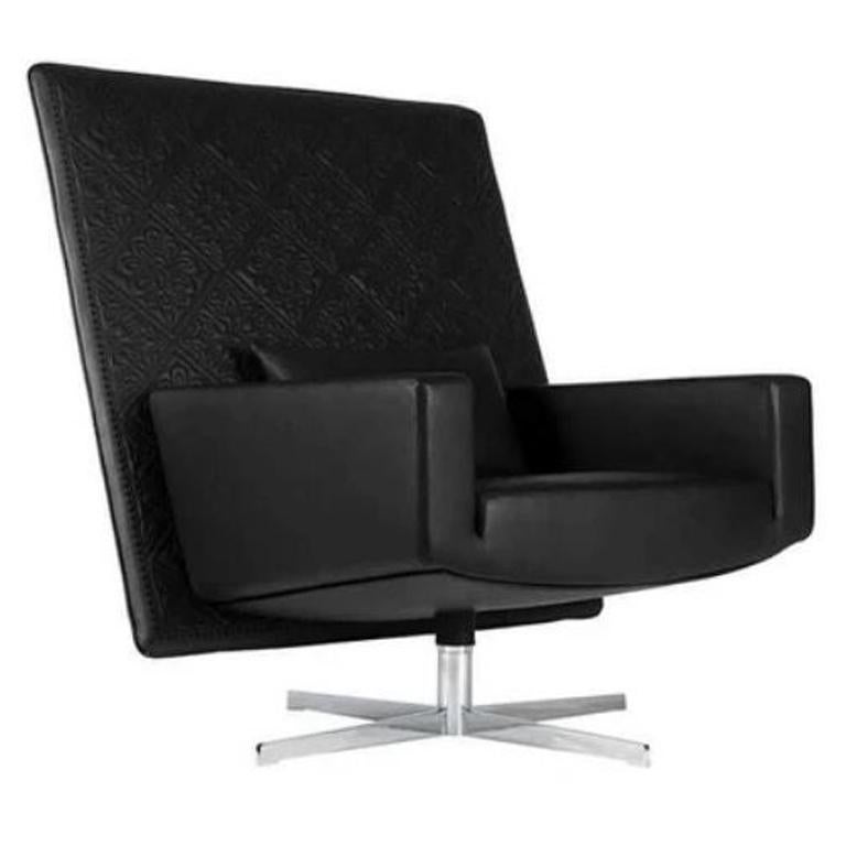 Floor Sample Moooi Jackson Leather Swivel Armchair Designed By Marcel ...